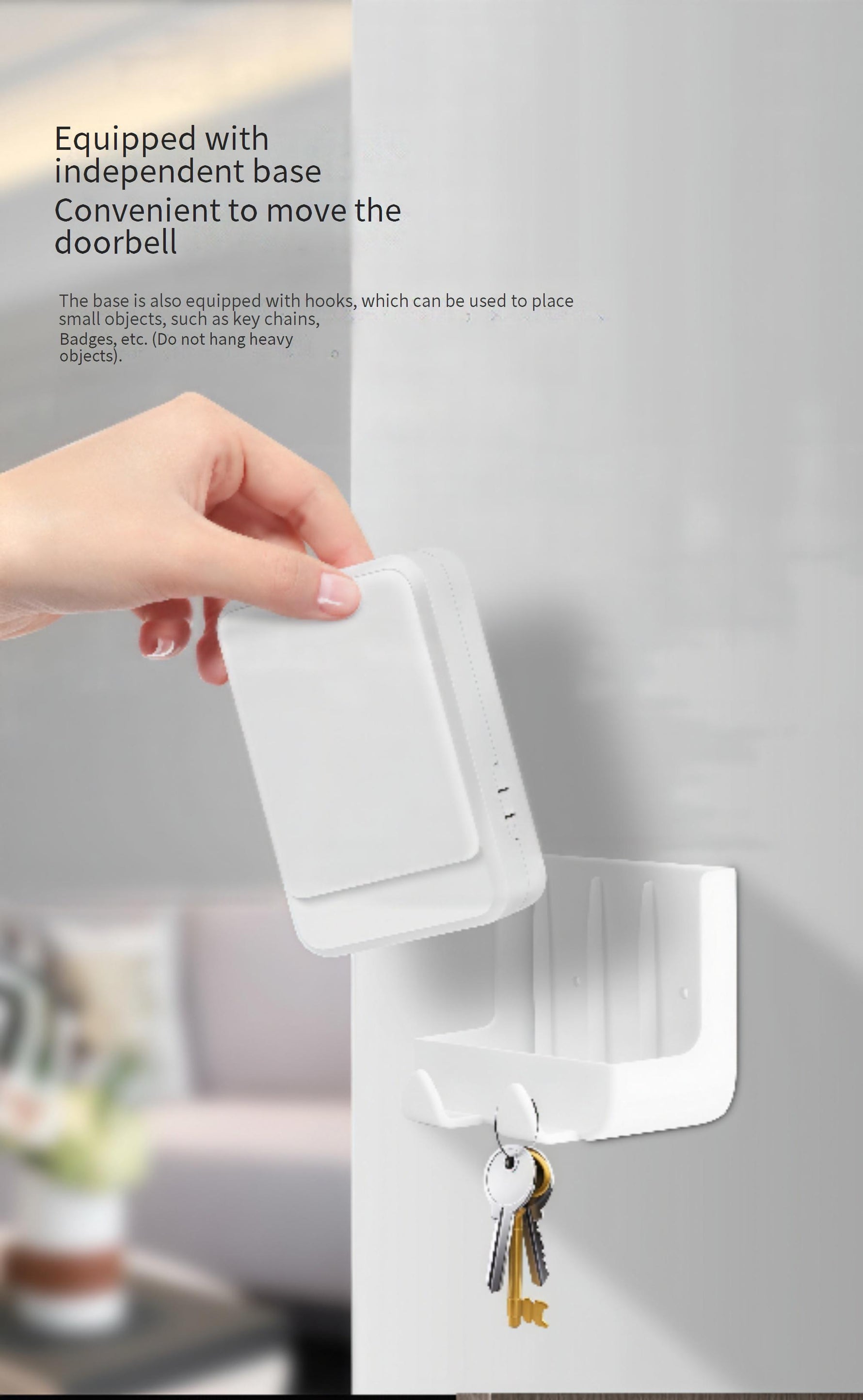 Wireless Flashing Doorbell for Deaf & Hard of Hearing | 7-Color Visual ...